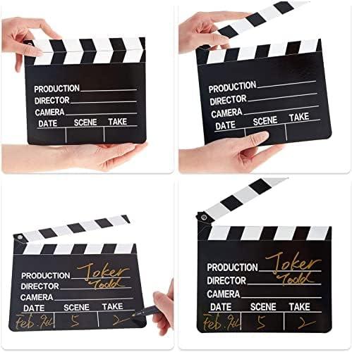 10-Piece Movie Clapboard Set | 7x8 Inch Cardboard Directors Clapper ...