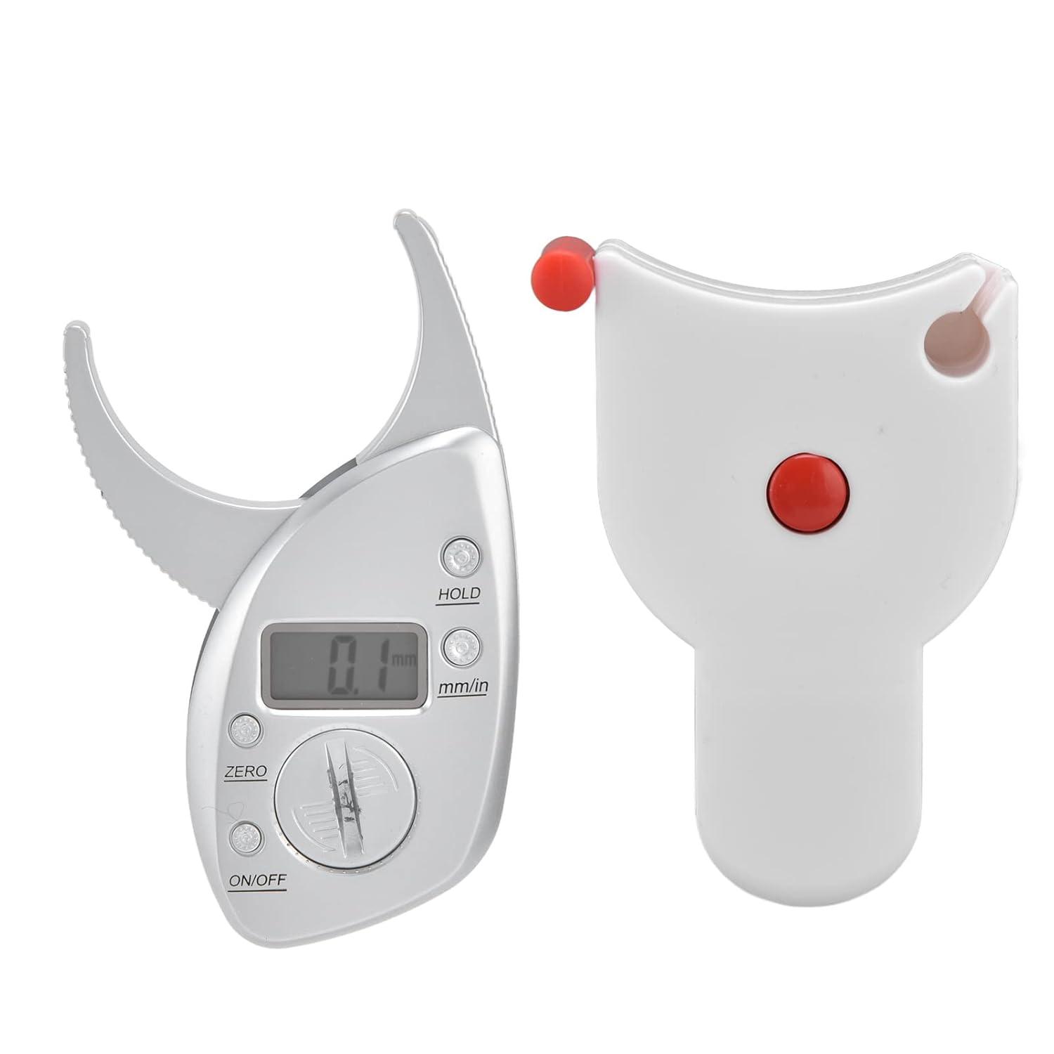 Hilitand Digital Fat Caliper & Body Measuring Tape - Handheld BMI Body ...
