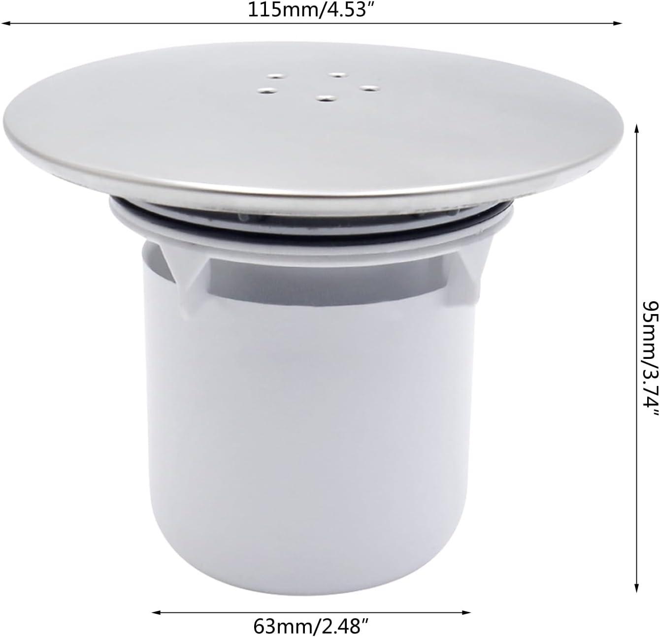 Plastic Shower Plughole Cover Shower Trap Cover Replacement Waste Drain ...