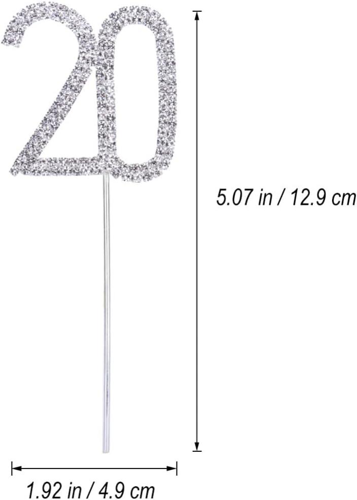 SAFIGLE 3pcs Crystal Cake Decorations Cake Decorating Cupcake Toppers ...