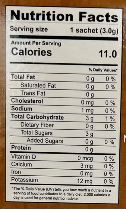 Wild Country Organic Coconut Sugar Sachet - Box of 50 (0.1 Oz/3g per ...