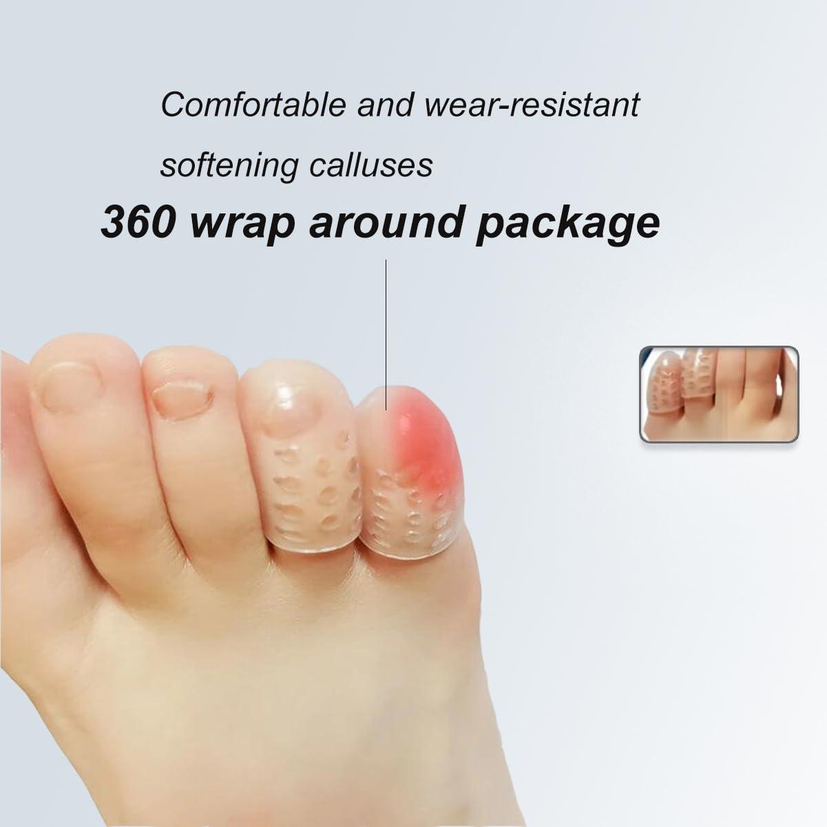 Silicone Toe Protector for Men and Women - Breathable Anti-Friction Toe ...