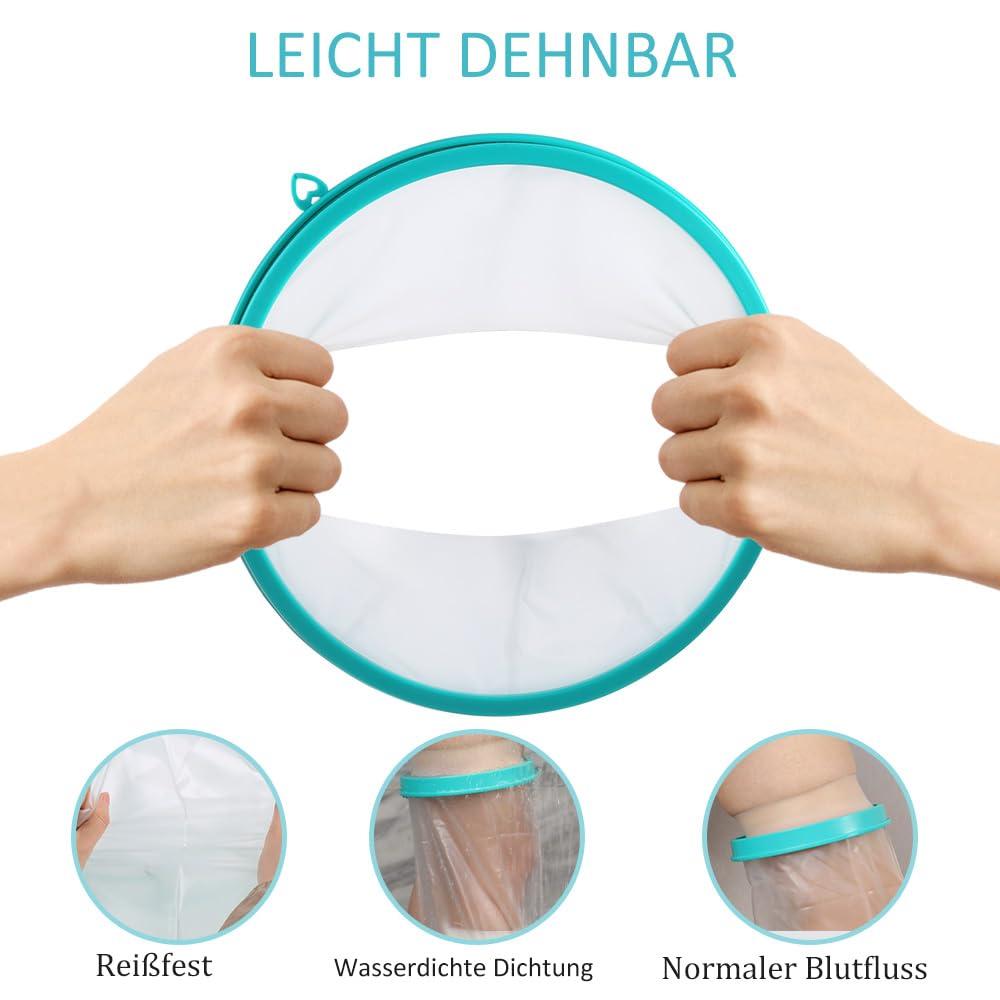 Musbus XL Waterproof Plaster Covers for Shower - Reusable Elastic Leg ...
