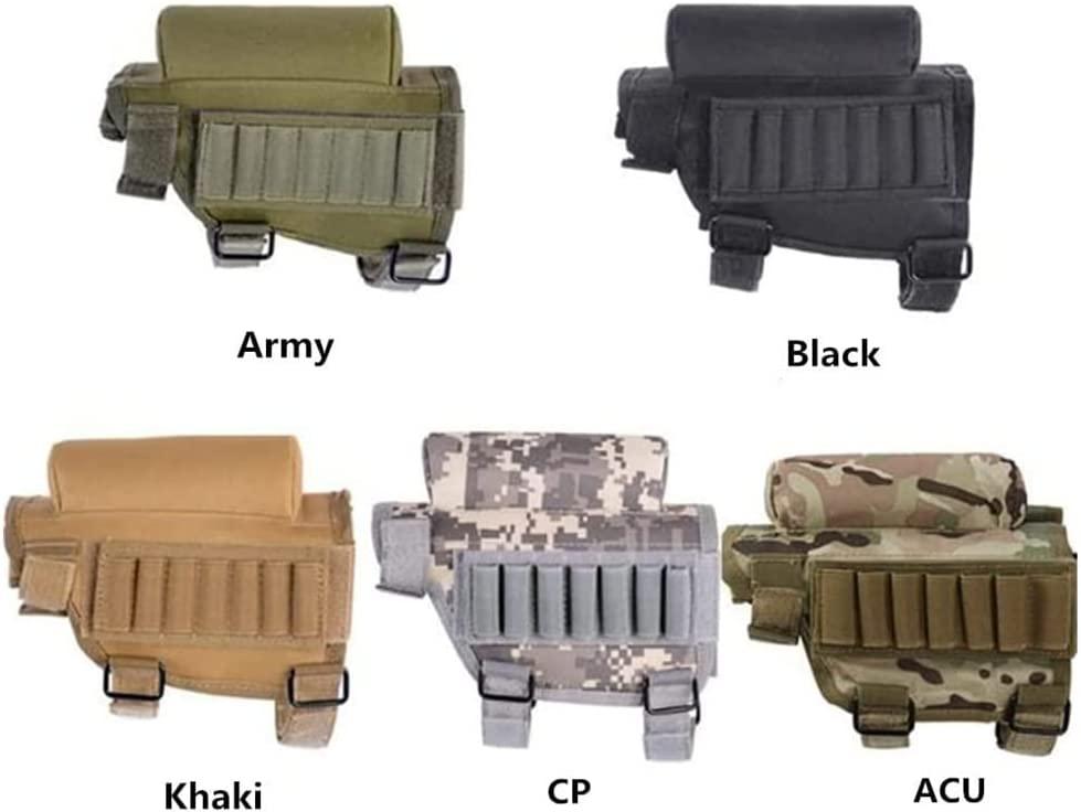 Wsobue Rifle Buttstock Cheek Rest with 7 Shells Holder - Black ...