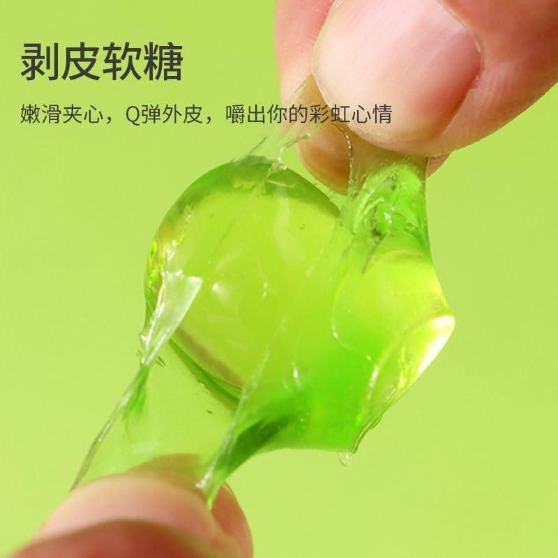 Fruit Juice Fudge Mango Soft Candy Green Grape Gummies Peelable Candy ...