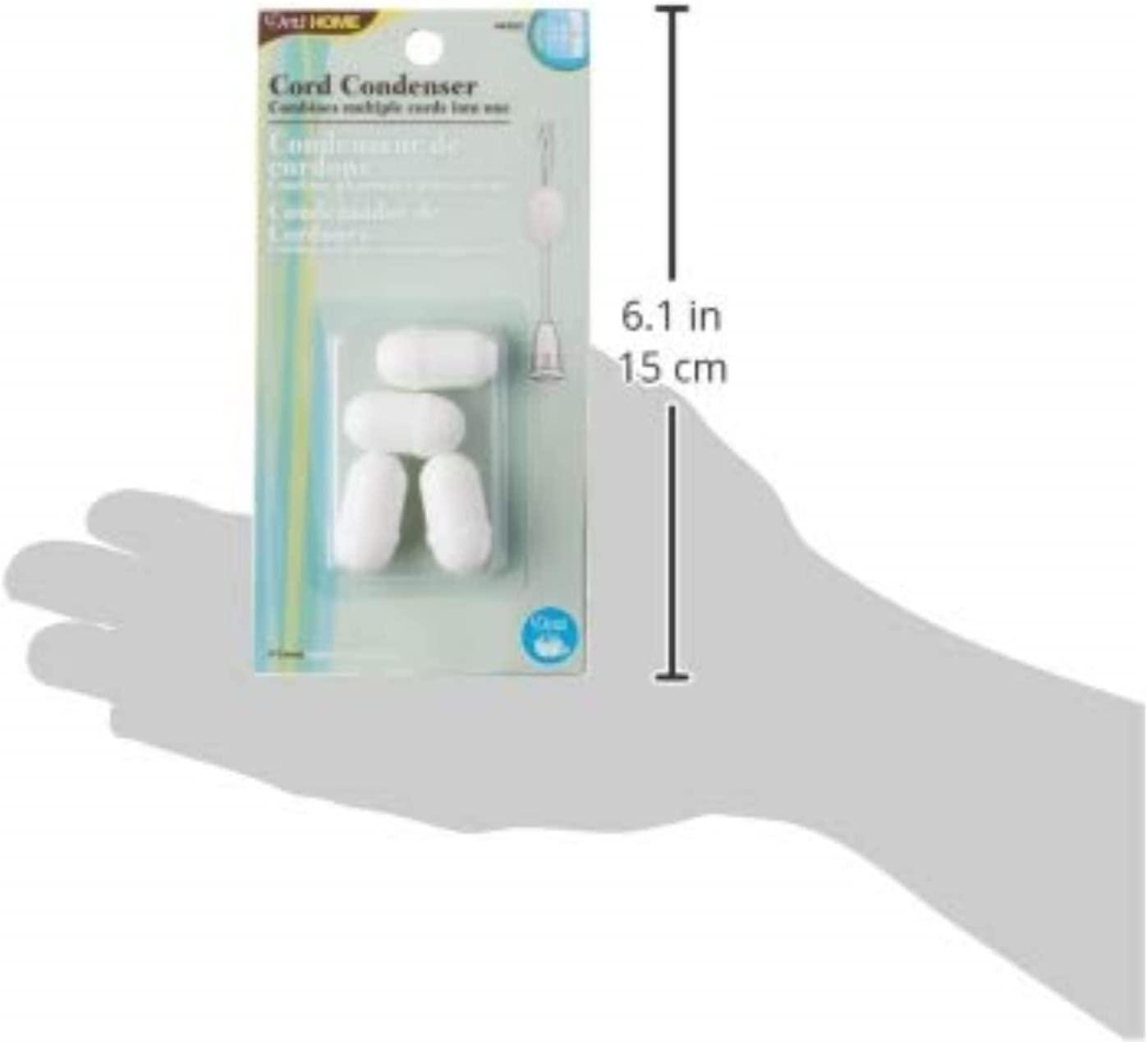 Dritz Home 44352 Cord Condensers White (4-Piece) - Cable Management ...