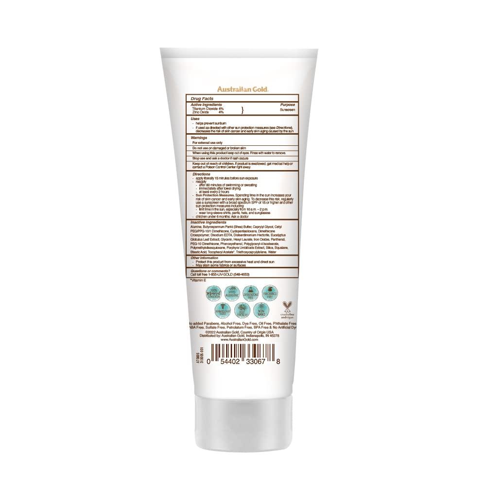 Australian Gold Botanical SPF 50 Tinted Sunscreen for Face - Mineral BB ...