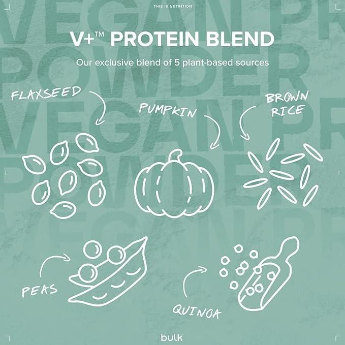 Organic Vanilla Vegan Protein Powder - 500g | Plant-Based Bulk Protein ...