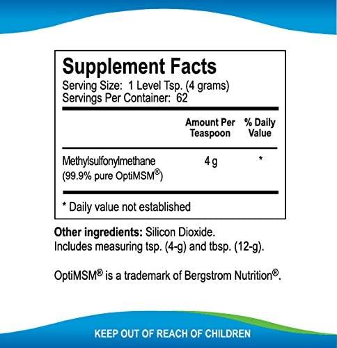 Kala Health MSMPure Fine Powder, 8.8 oz, Fast Dissolving Organic Sulfur ...