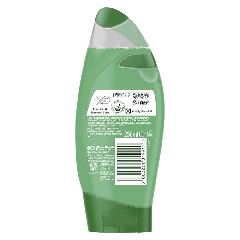 Radox Refresh Eucalyptus & Citrus Oil 2in1 Shower & Shampoo - 250ml ...