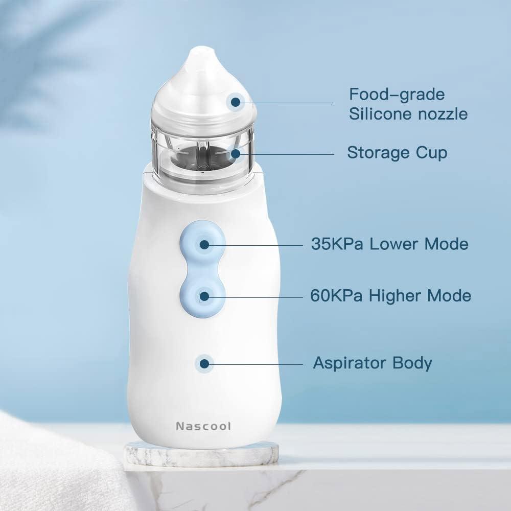 Electric Baby Nasal Aspirator for Newborns & Toddlers | Automatic Mucus ...