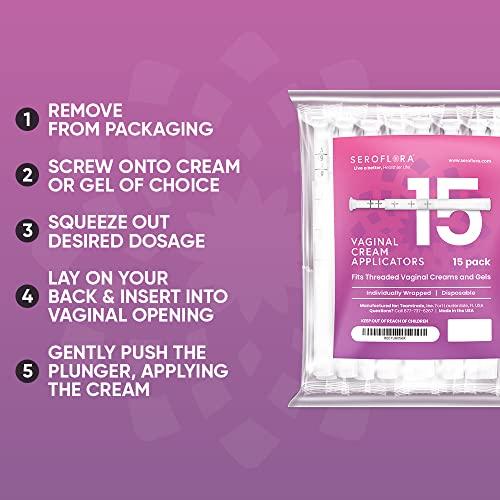 Seroflora Disposable Vaginal Cream Applicators - Fits Premarin, Estrace ...