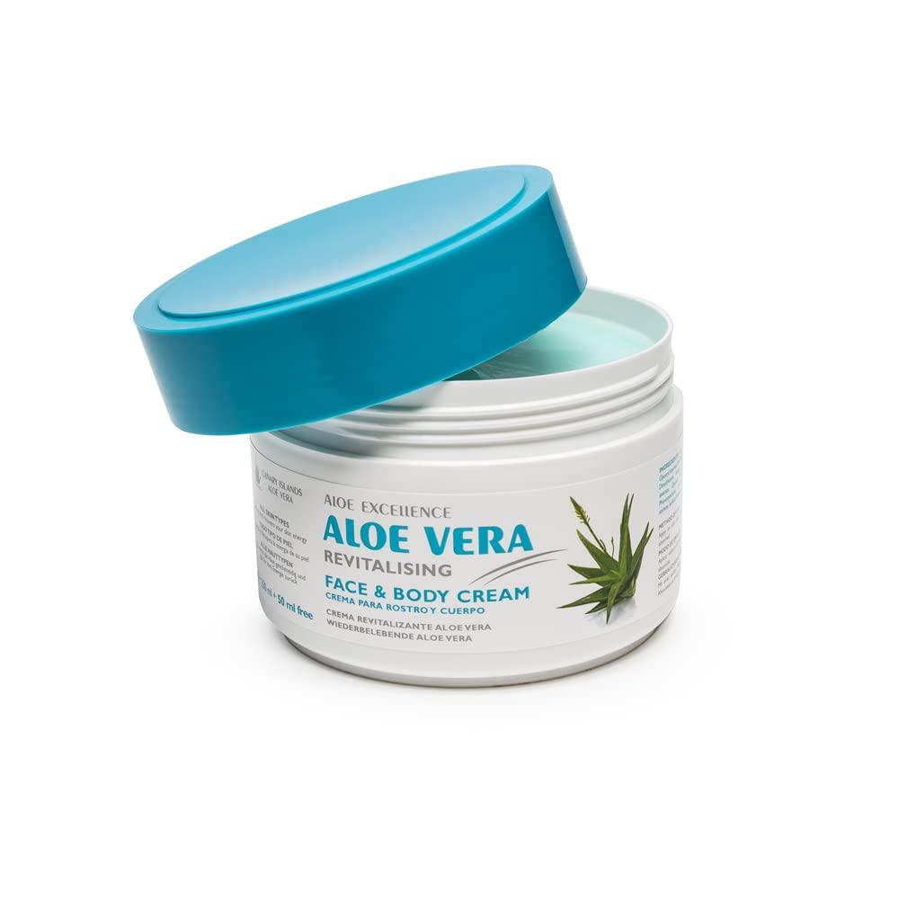Aloe Excellence - 100% Natural Aloe Vera Revitalizing Face & Body Cream ...