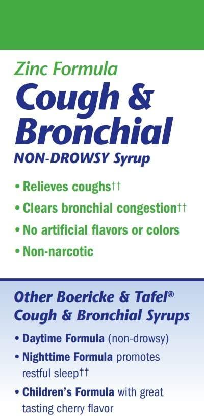 Nature's Way Boericke and Tafel Cough & Bronchial Syrup with Zinc - 8 ...