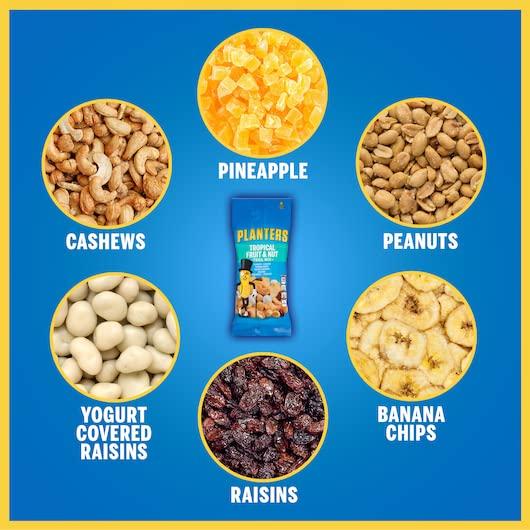 Planters Peanuts Trail Mix Variety Pack - 24 Individual 2 oz Bags ...