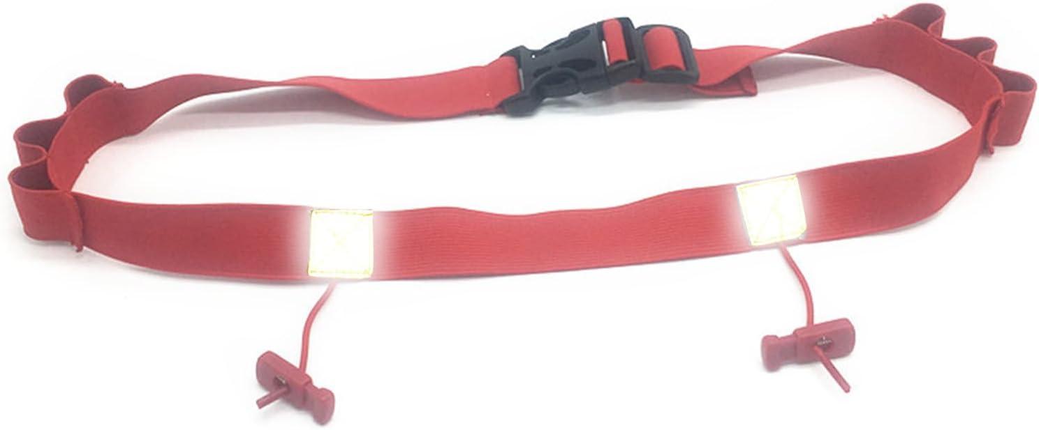 Premium Running Number Belt with Gel Reflex Strips Ideal for Cycling ...
