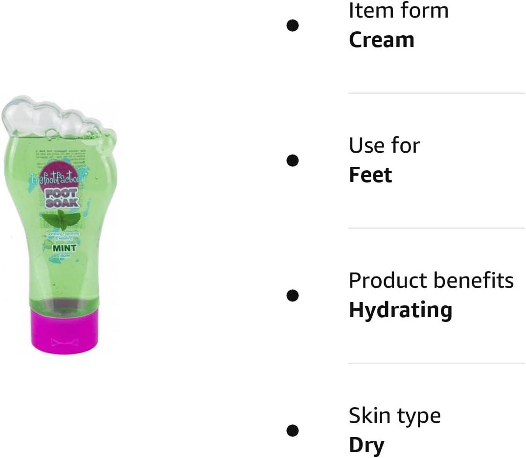 The Foot Factory Mint Foot Soak 180ml - Revitalize and Refresh Tired ...