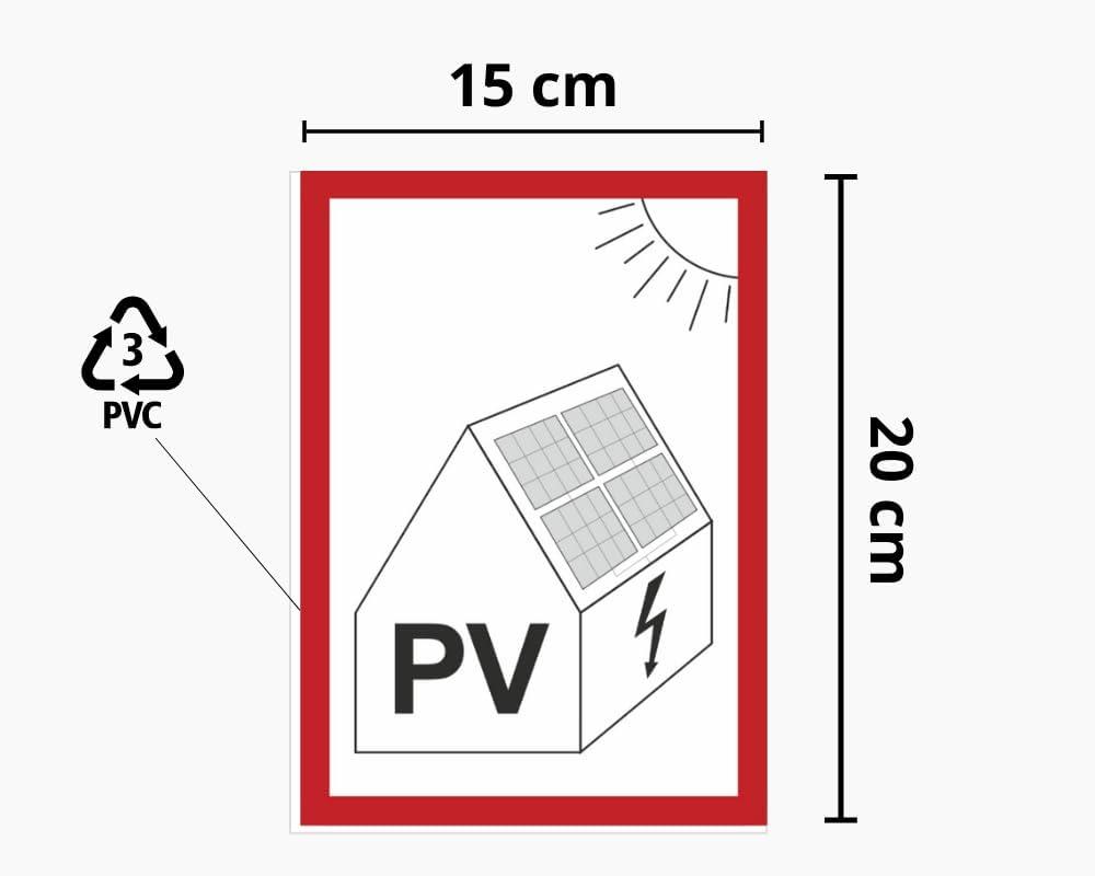 Notlok Safety Work PV Sign - Weatherproof PVC Plate with Foam Adhesive ...