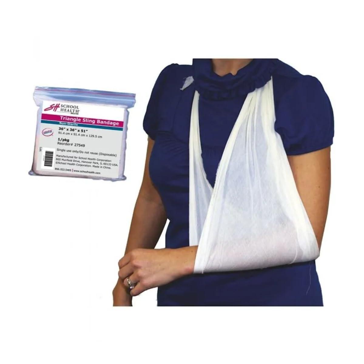Triangle Bandage Arm Sling - 36"x36"x51" | School Health | Ideal for ...