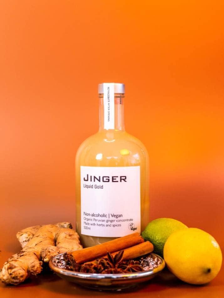 Organic Ginger Liquid Gold - 500ml - Ginger concentrate - Vegan - Detox ...