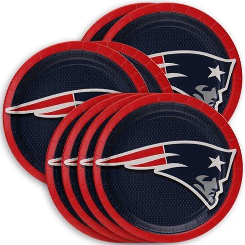 NFL New England Patriots 9 Round Paper Plates - Multicolor | Officially ...