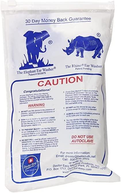 Doctor Easy Elephant Ear Washer Bottle System - Gentle Ear Cleaning ...