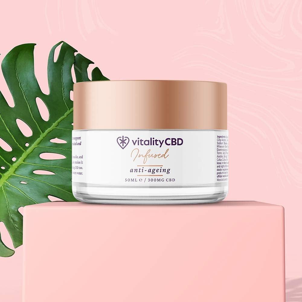 Vitality Infused Anti-Ageing Cream 300mg CBD with Olea europaea Leaf ...