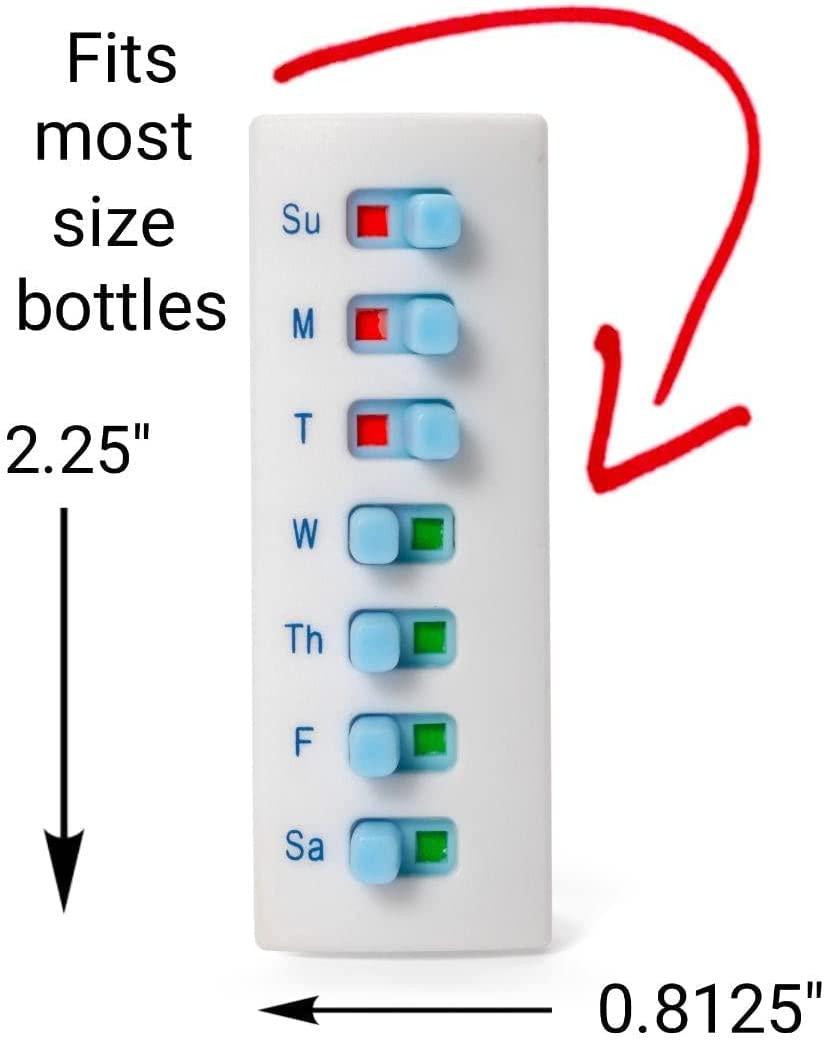 Take-n-Slide Medication Tracker: Pack of 5 Reusable Pill Trackers ...
