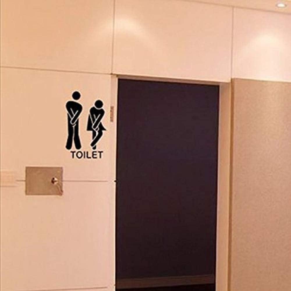 New Toilet Sticker Bathroom Sign | Funny Door Decals for Washroom Decor ...