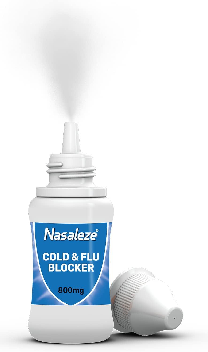 Nasaleze Cold & Flu Blocker - Peppermint Flavour Powder Nasal Spray ...