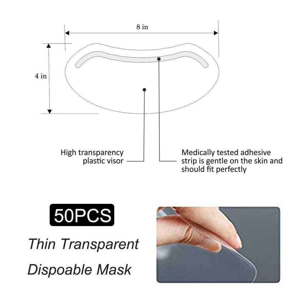 EBANKU 50 PCS Microblading Permanent Makeup Face Shields - Disposable ...