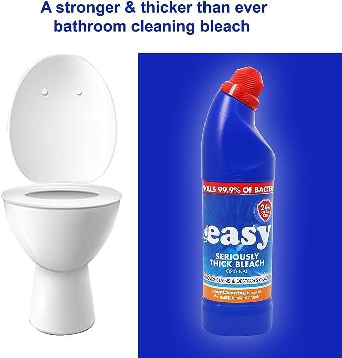 Easy Thick Bleach 750ml (Pack Of 6) | Thick Toilet Bleach | Easy ...