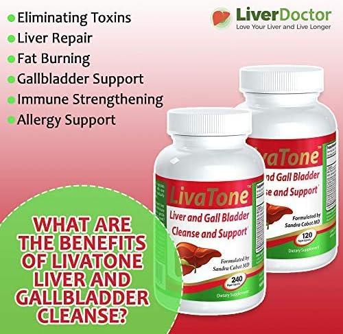Livatone Liver Detox Cleanse 120 Capsules - Dr. Formulated Milk Thistle ...