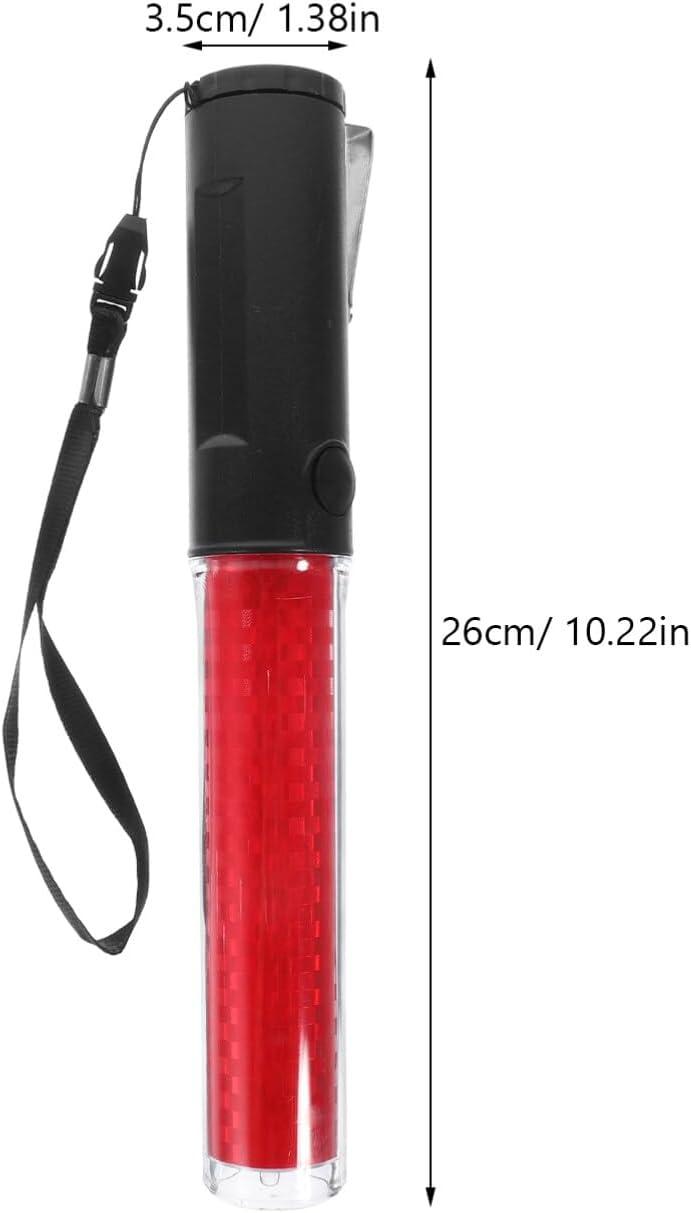 TOPPERFUN Traffic Wand LED Traffic Control Night Wands Red Safety Light ...