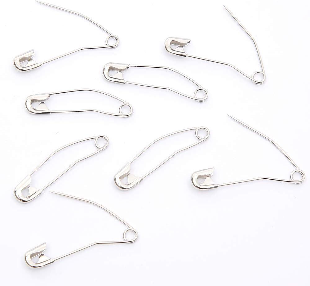 Crafters Dream Curved Safety Pins - 40 Pack | Nickle Plated High Carbon ...
