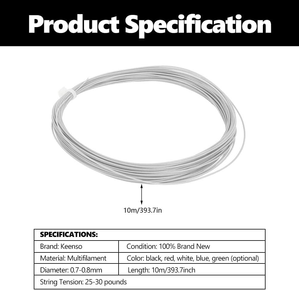 Buy Keenso Badminton Racket String - 2 Pieces 10m High Flexibility 0.7 ...