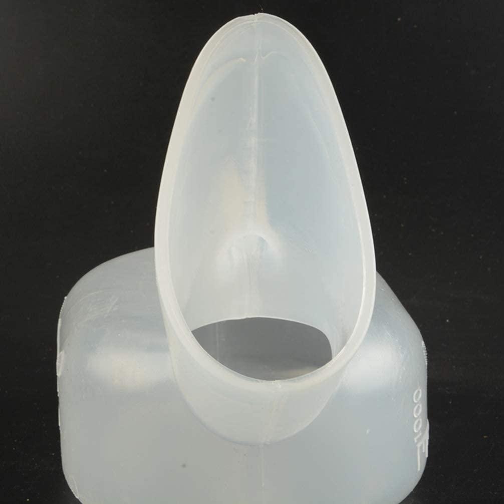 Milisten 2pcs Female Urinal 1000ml - Portable Urine Bottle for Hospital ...