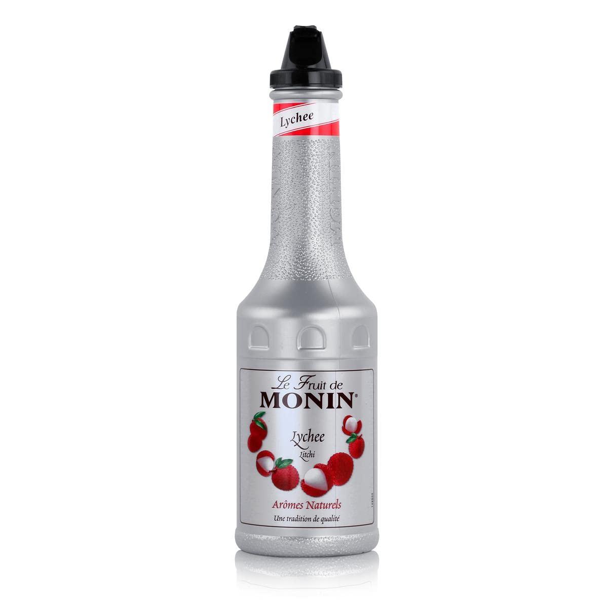 Monin Lychee Puree - Exotic Fruit Flavor for Cocktails and Desserts ...
