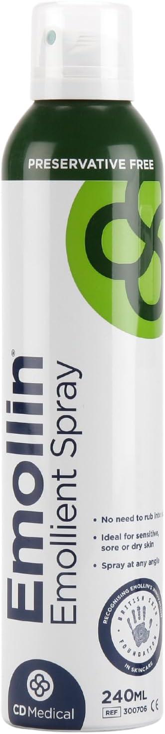 Emollin 50/50 Emollient Spray 240ml - Moisturizing and Protecting Skin ...