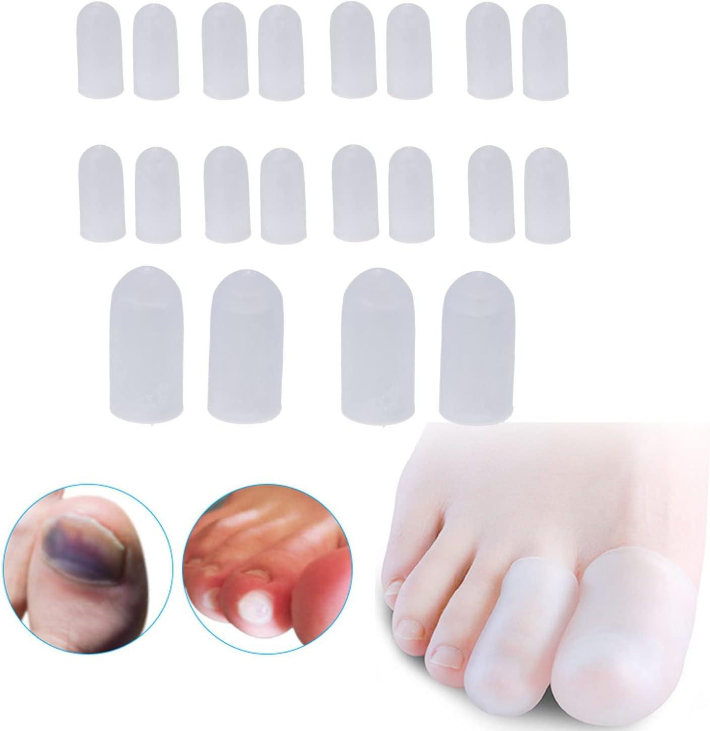Silicone Toe Guards for Pain Relief and Toe Separation in Sports ...