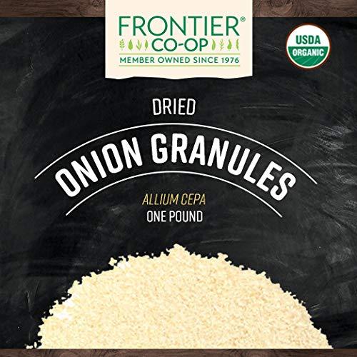 Organic White Onion Granules - Frontier Natural Products | 16 oz (453 g ...