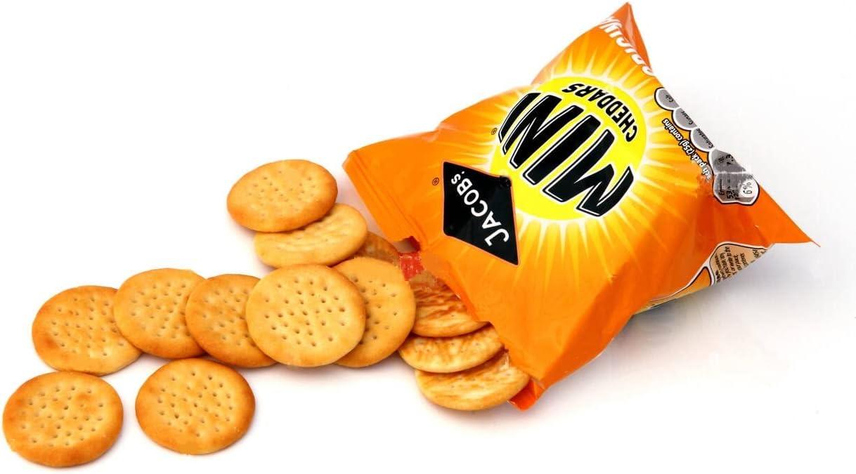 Mini Cheddars Snacks Bulk - 48 x 23g Original Cheddar Biscuits Baked ...