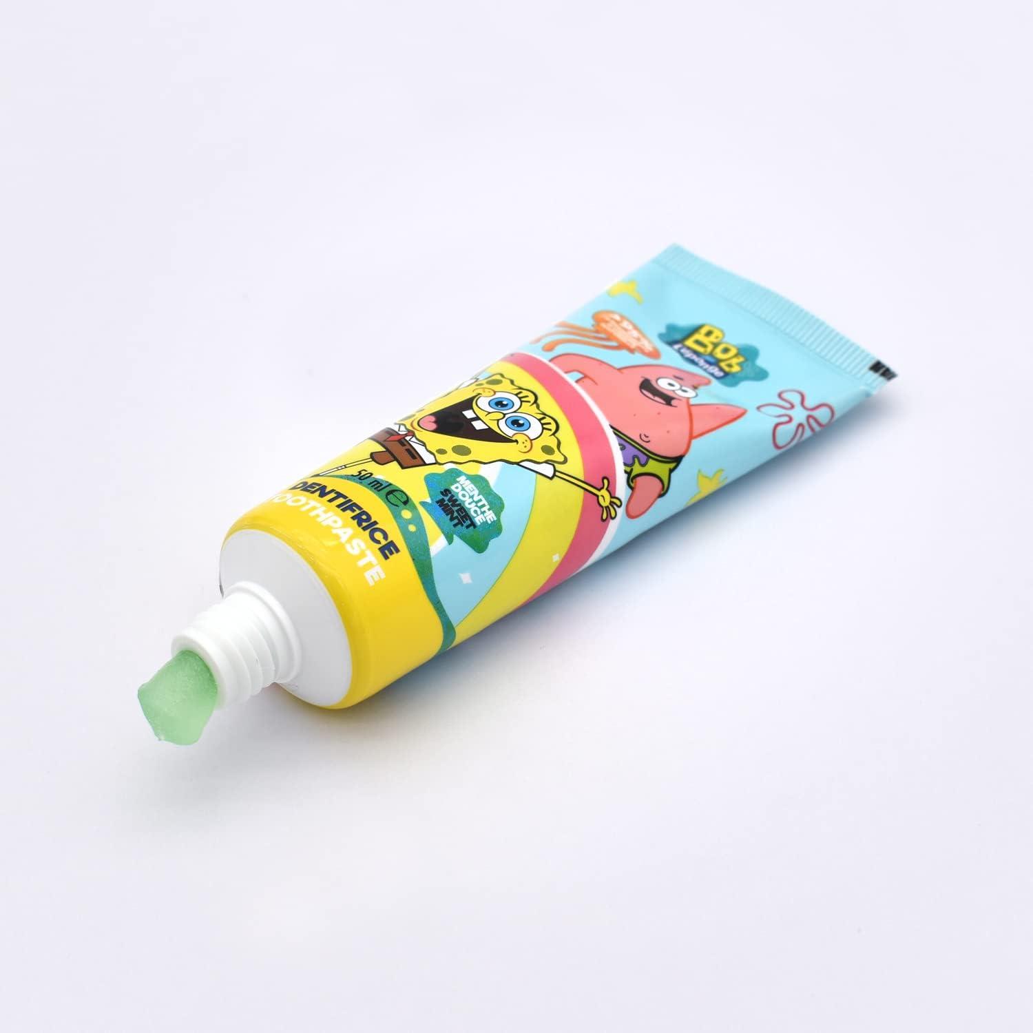 SpongeBob Children's Toothpaste Set 2x50ml - Strawberry Flavor ...