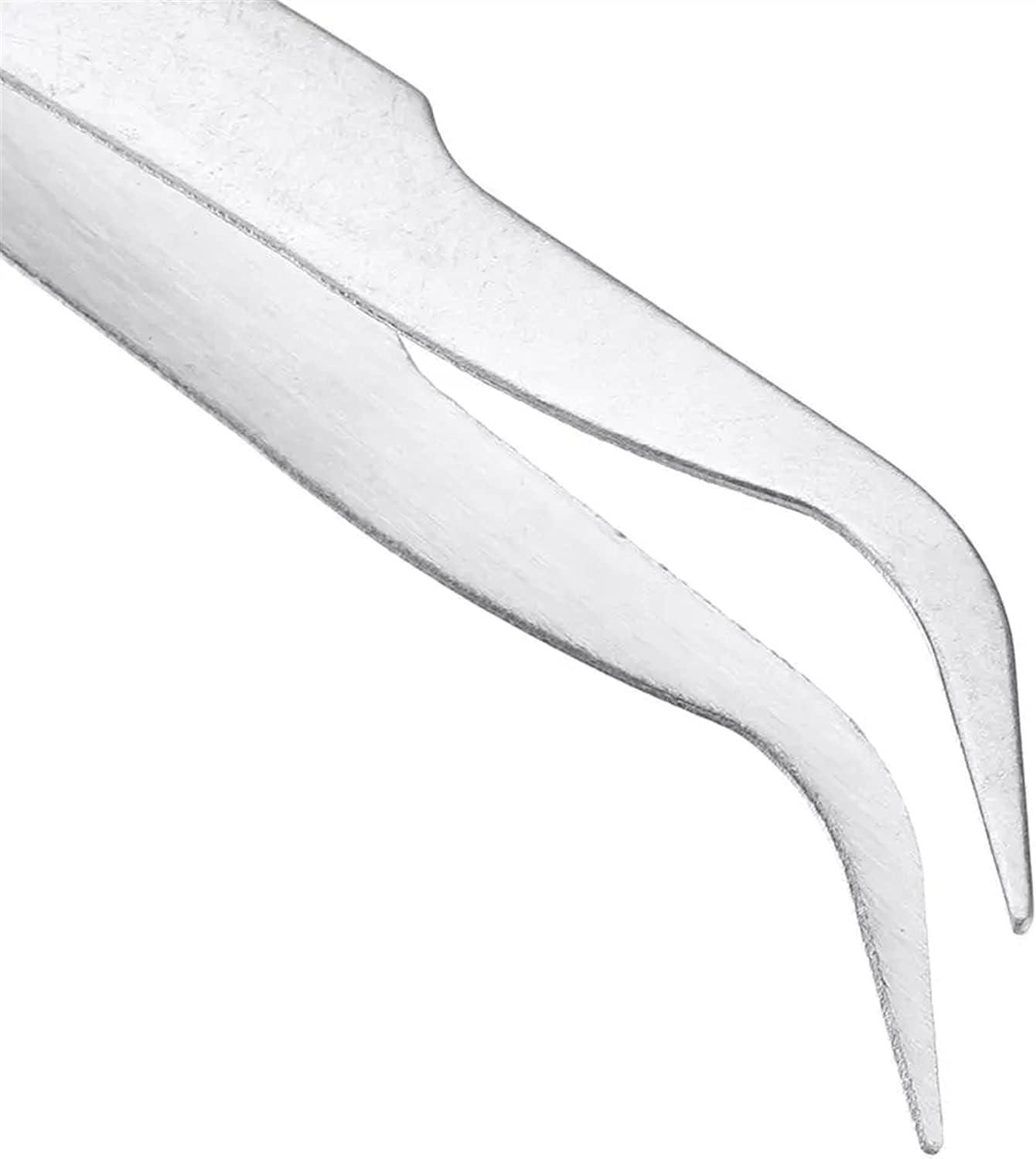 EPASHA 3 in 1 Stainless Steel Tweezers Set - Precision Straight Flat ...