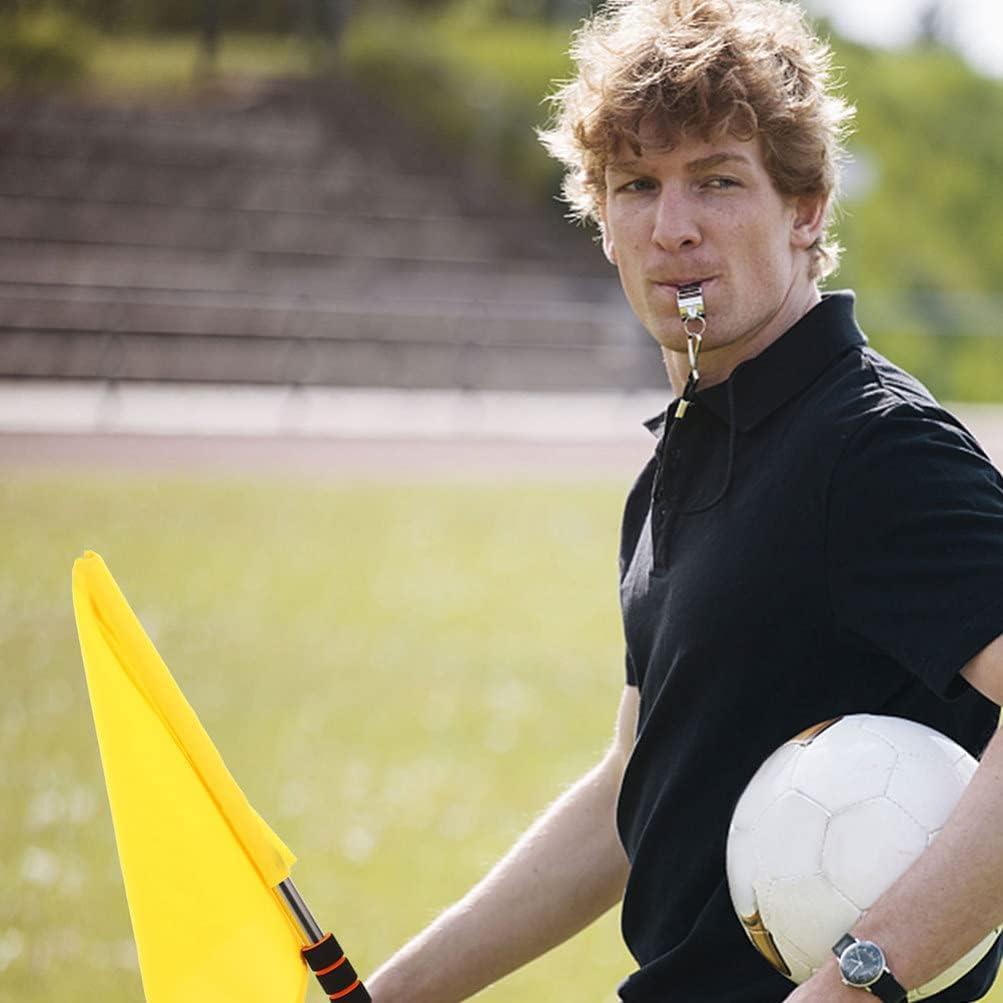 Yardwe 3pcs Hand Flags Traffic Safety Flags Sports Referee Flags Track ...