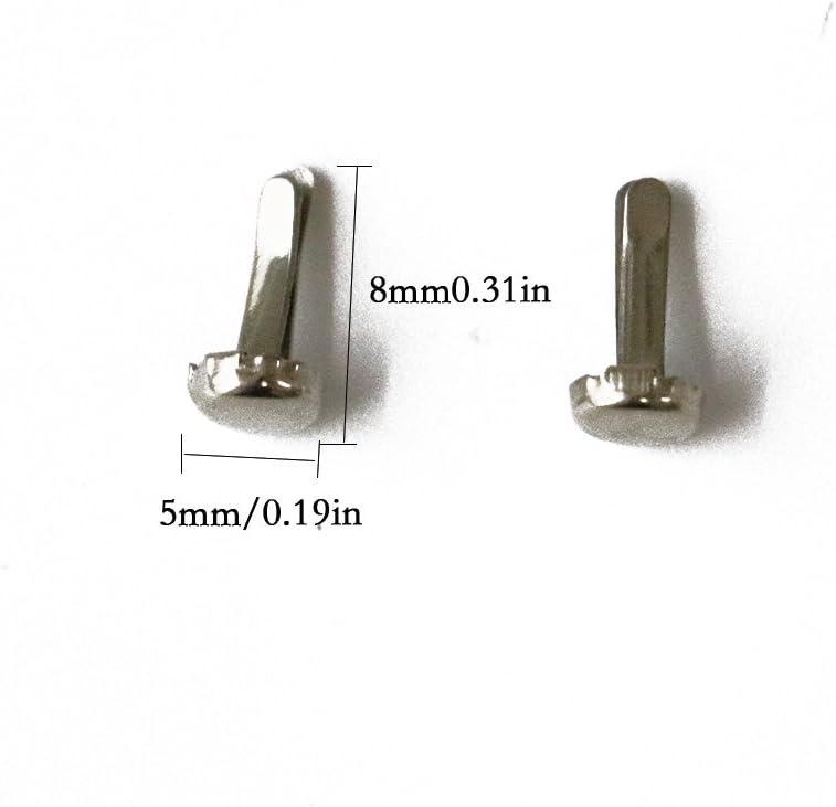 YEJI 200pcs Silver Mini Metal Brad Paper Fastener for DIY Craft 5mm ...