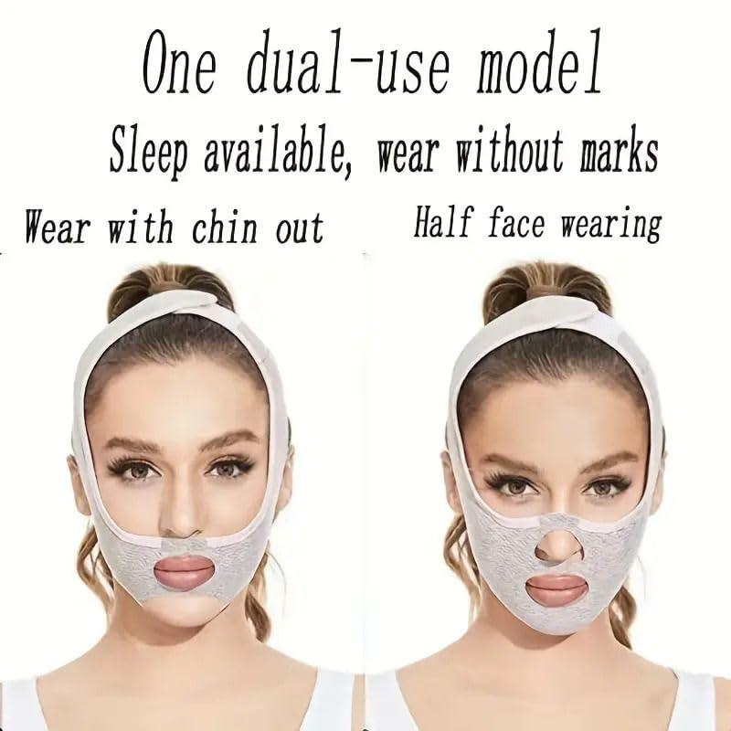 V Shaped Contouring Face Mask - Neck Reduction & Jawline Lift Tape for ...