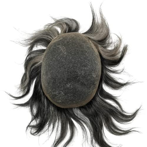 Real Hair Toupet for Men - Yanahair Smooth Thin French Tip Wigs ...