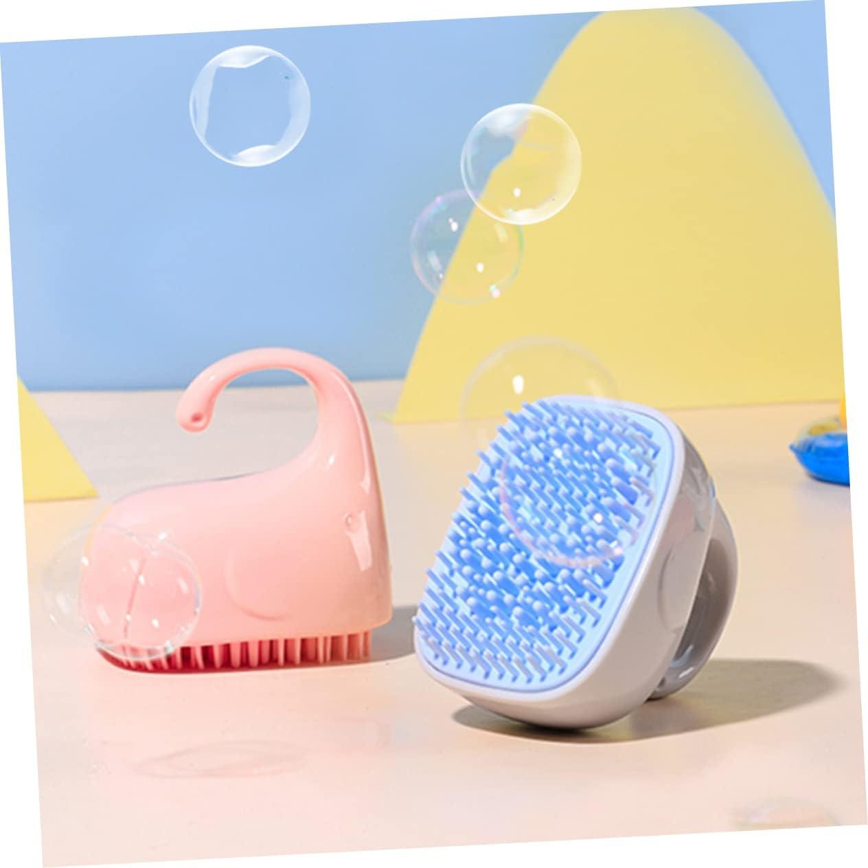 Pink Baby Bath Massager Washer | Portable Infant Shampoo Scrubber ...