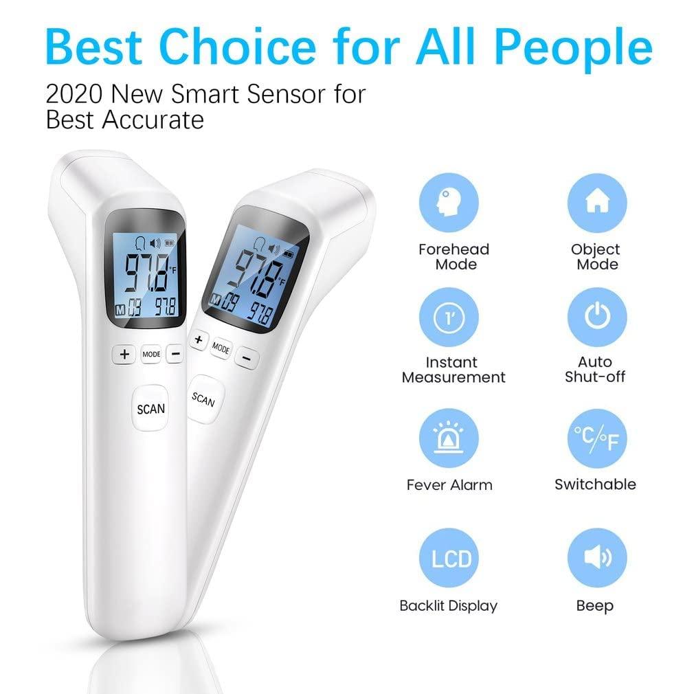 Infrared Forehead Thermometer - Digital Body Temperature Thermometer ...